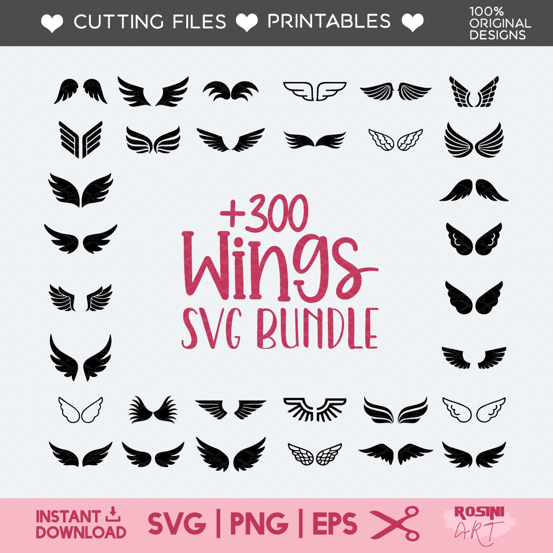 Wings Svg Bunde Wings Vector Set Wings Vector Graphic - Etsy