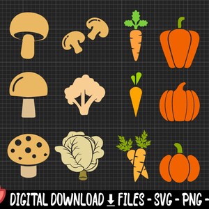 100 Vegetables and Fruits SVG Bundle | Vegetables Clipart, Summer Fruit ...