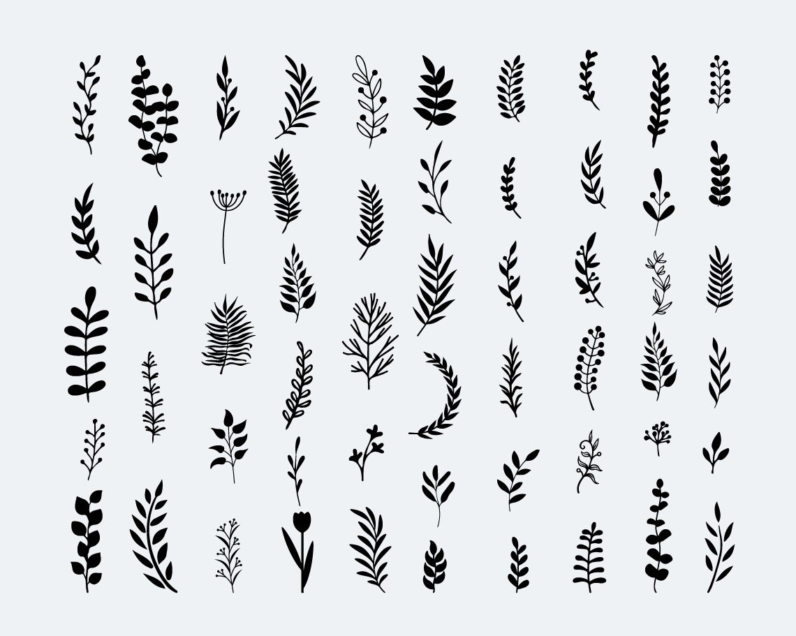 Leaves Svg Bunde Paper Flower Leaves SVG Greenery Svg Leaf - Etsy