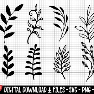 Leaves Svg Bunde, Paper Flower Leaves SVG, Greenery Svg, Leaf Border ...