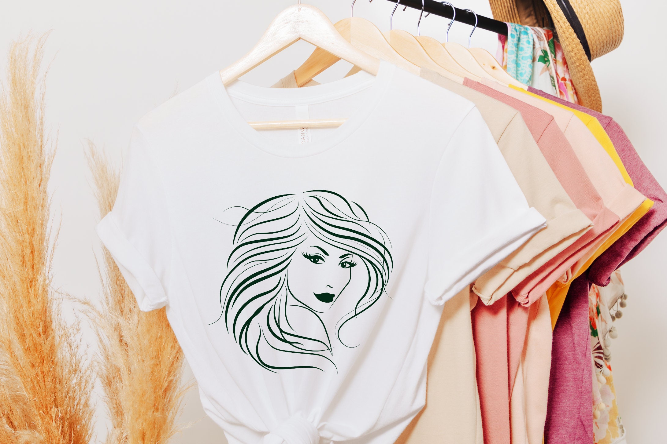 Woman Hair Svg Bunde, Woman Hair Vector Set , Woman Hair Vector Graphic ...