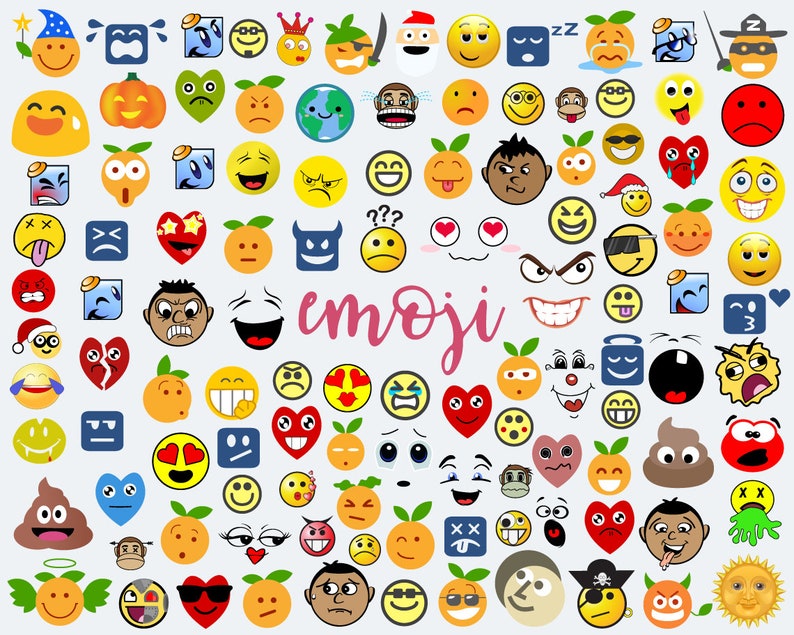 Emoji Svg Bunde, Emoji Pictionary, Emoji Clipart, Emoji Face Svg, Emoji ...