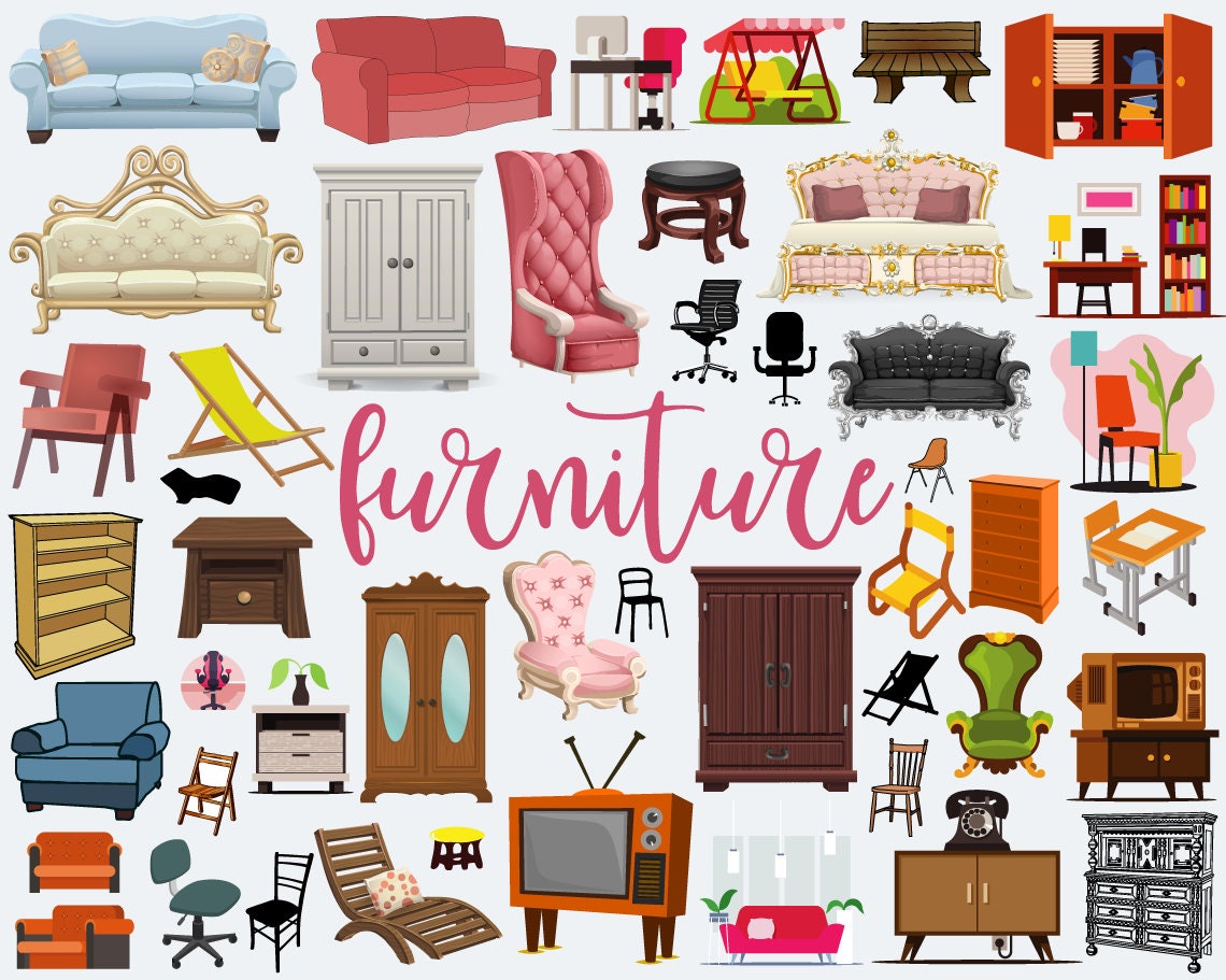 Furniture Svg Bunde, Victorian, Cabinet, Mirror, Sofa Armchair, Boho ...