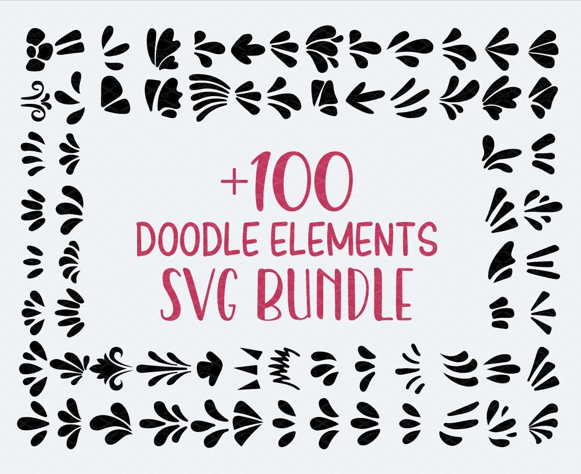 100 Accent Element SVG Bundle Accent Clipart SVG, Design Flourish SVG ...