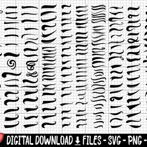 Swooshes Svg Bunde, Text Tails Clipart, Text Tails Monogram Svg, Word ...