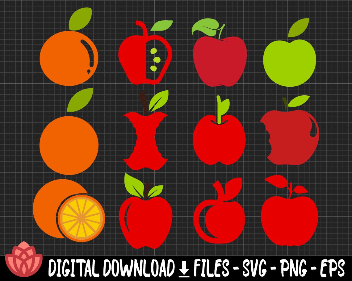 100 Vegetables and Fruits SVG Bundle Vegetables Clipart, Summer Fruit ...