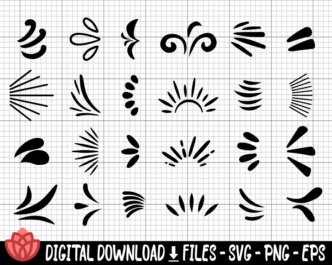100 Accent Element SVG Bundle Accent Clipart SVG, Design Flourish SVG ...