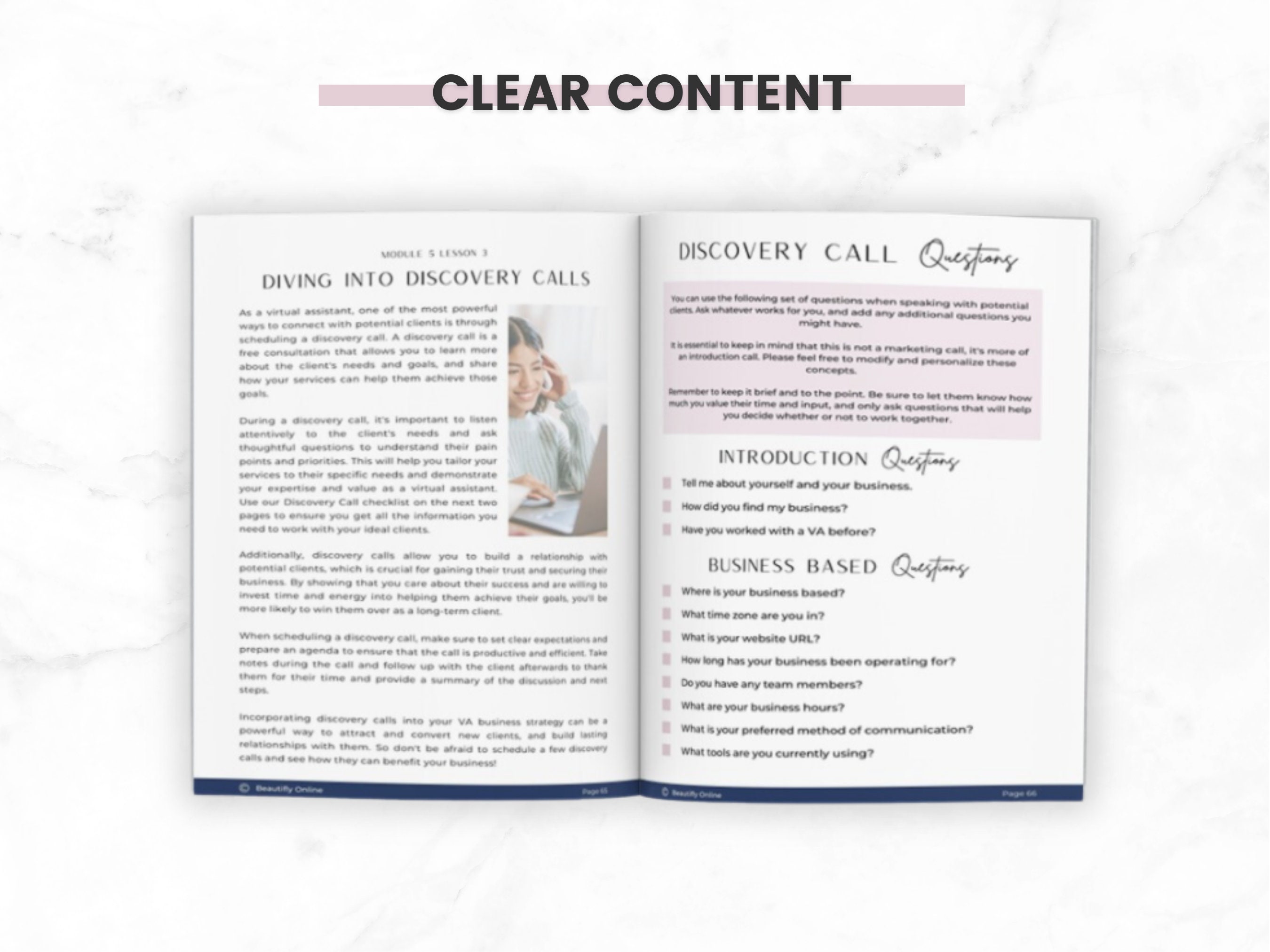 Virtual Assistant Business Startup Maxi Course Ebook & Workbook Canva ...