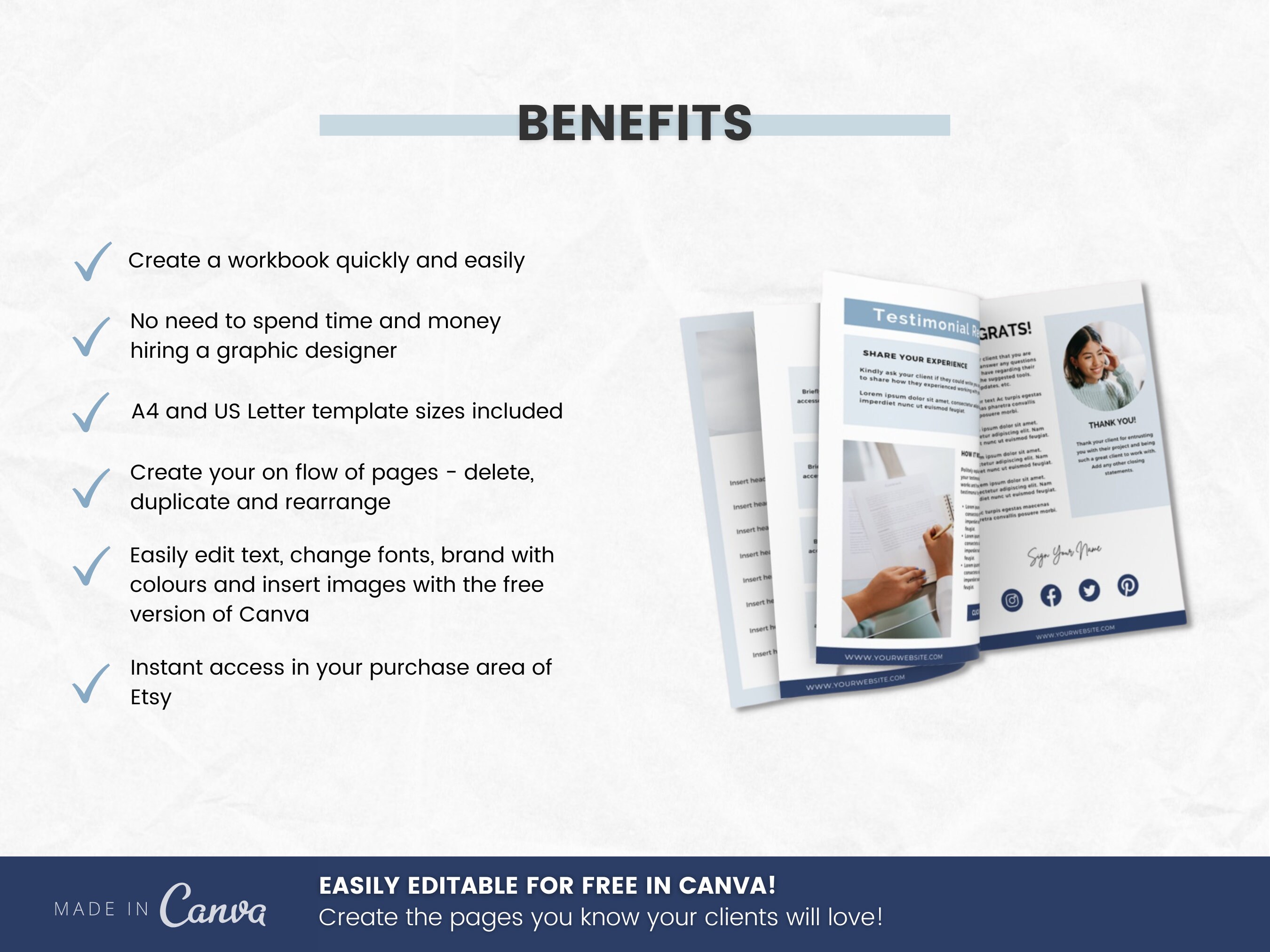 Client Offboarding Goodbye Packet Canva Template Virtual Assistants ...