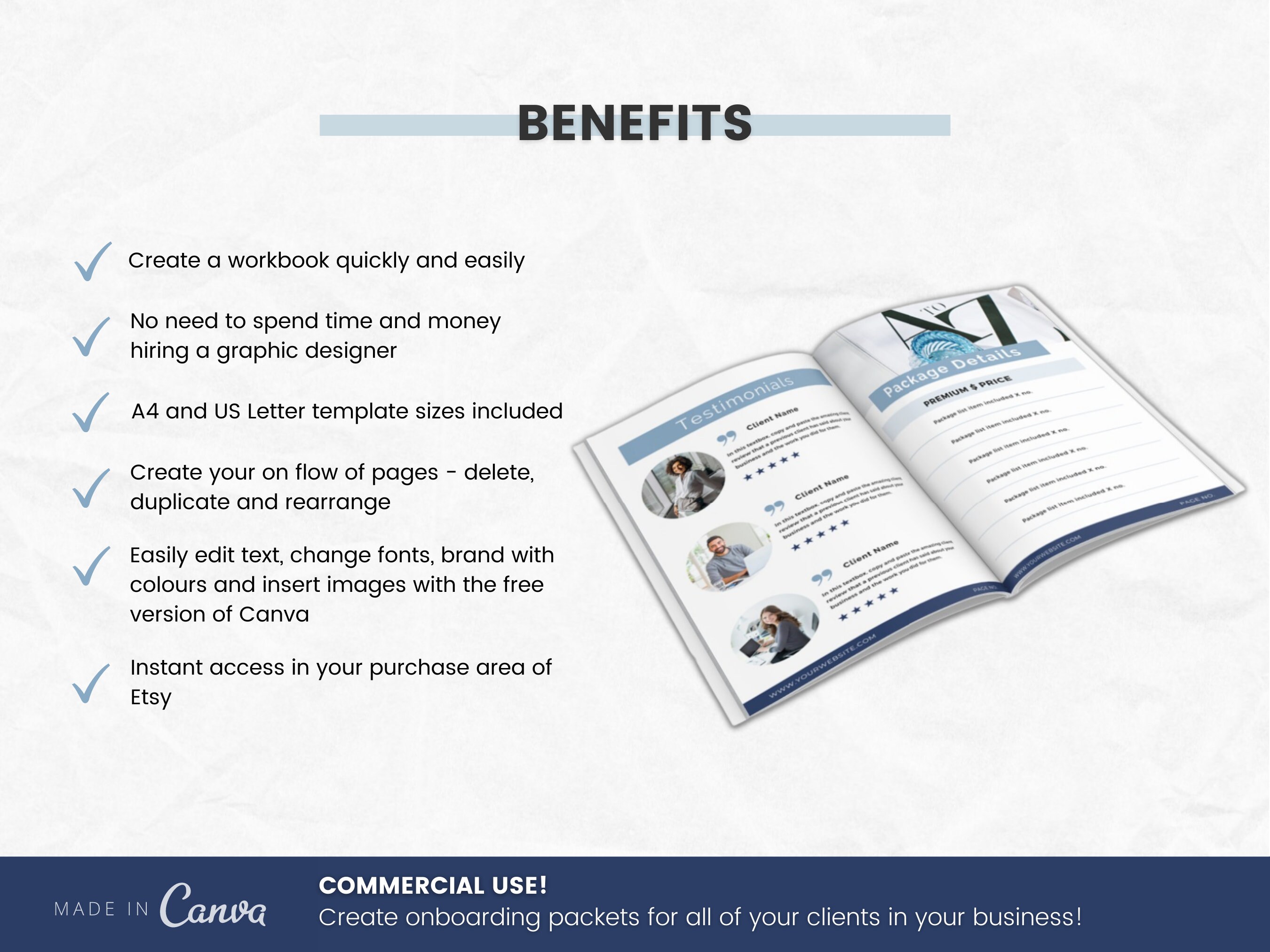 Client Onboarding Welcome Packet Template Edit in Canva - Etsy