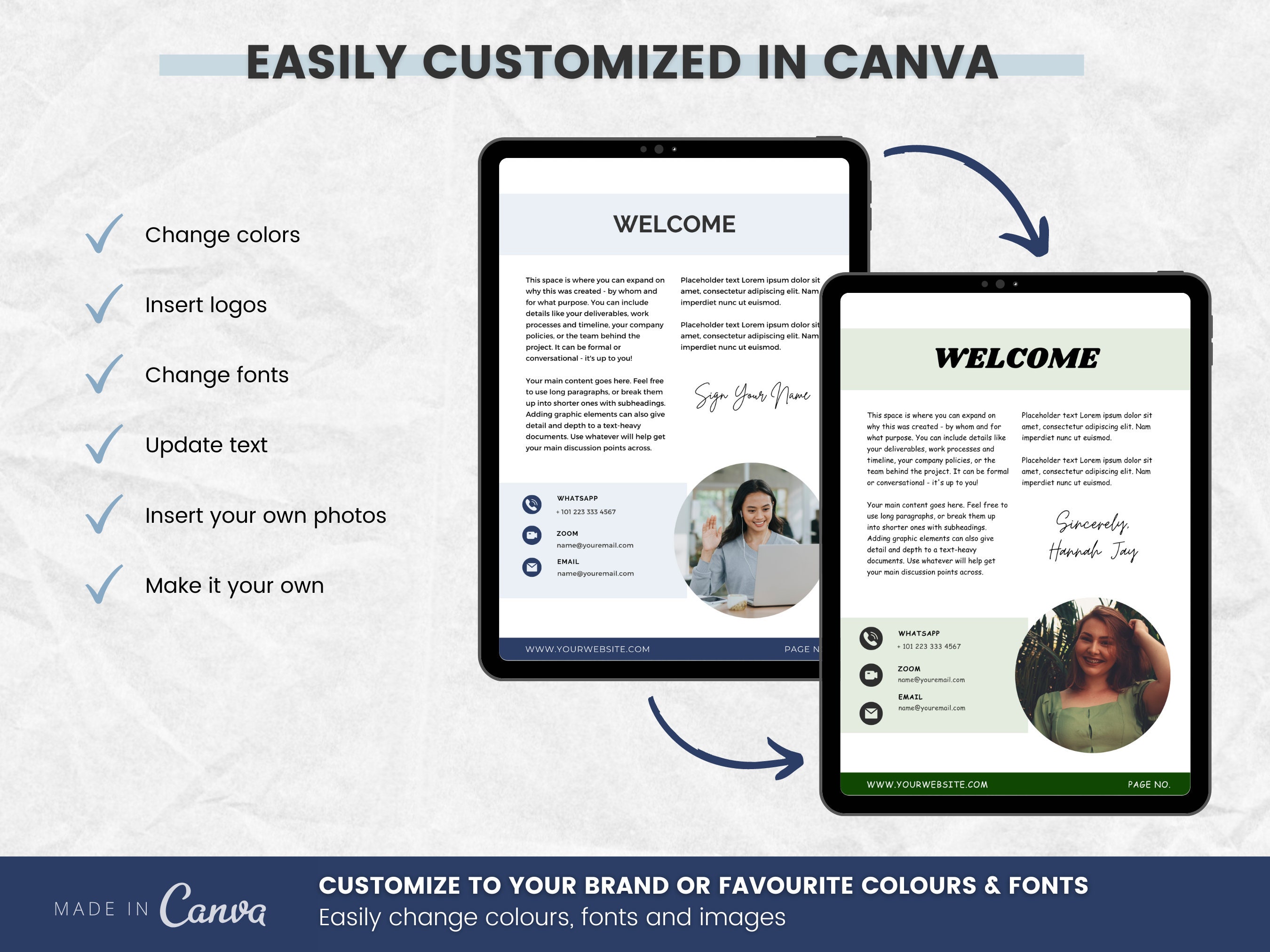Services & Pricing Guide Template | Canva Template | Editable Client ...