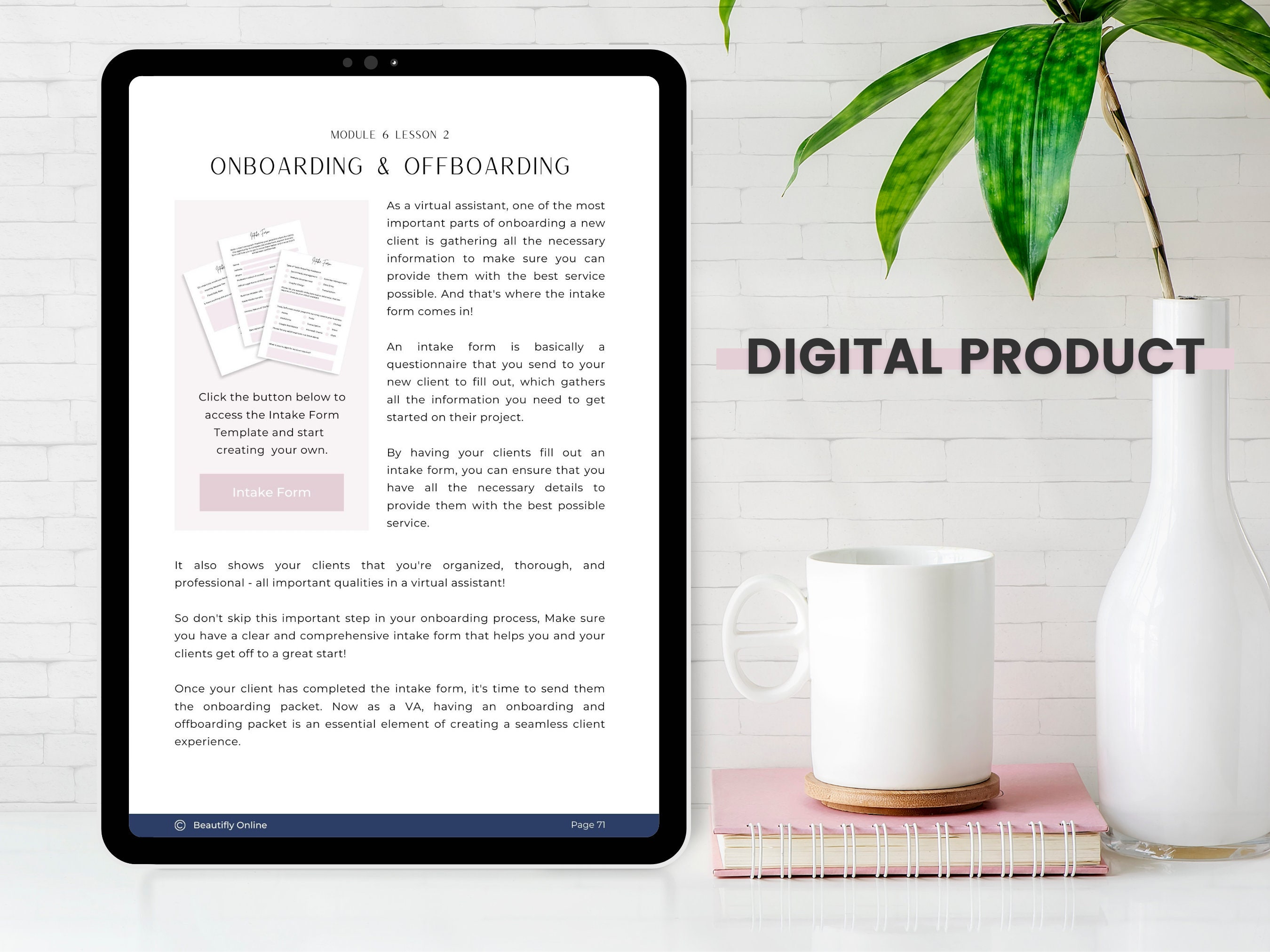 Virtual Assistant Business Startup Maxi Course Ebook & Workbook Canva ...