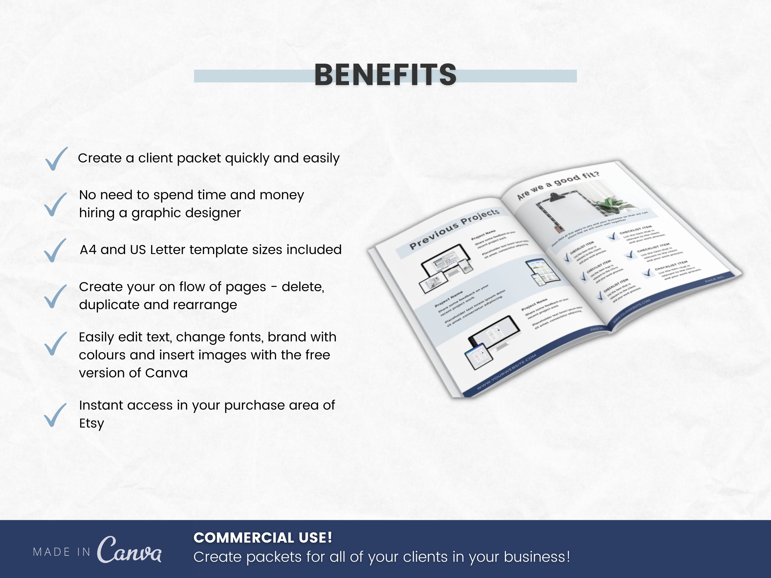 Services & Pricing Guide Template | Canva Template | Editable Client ...