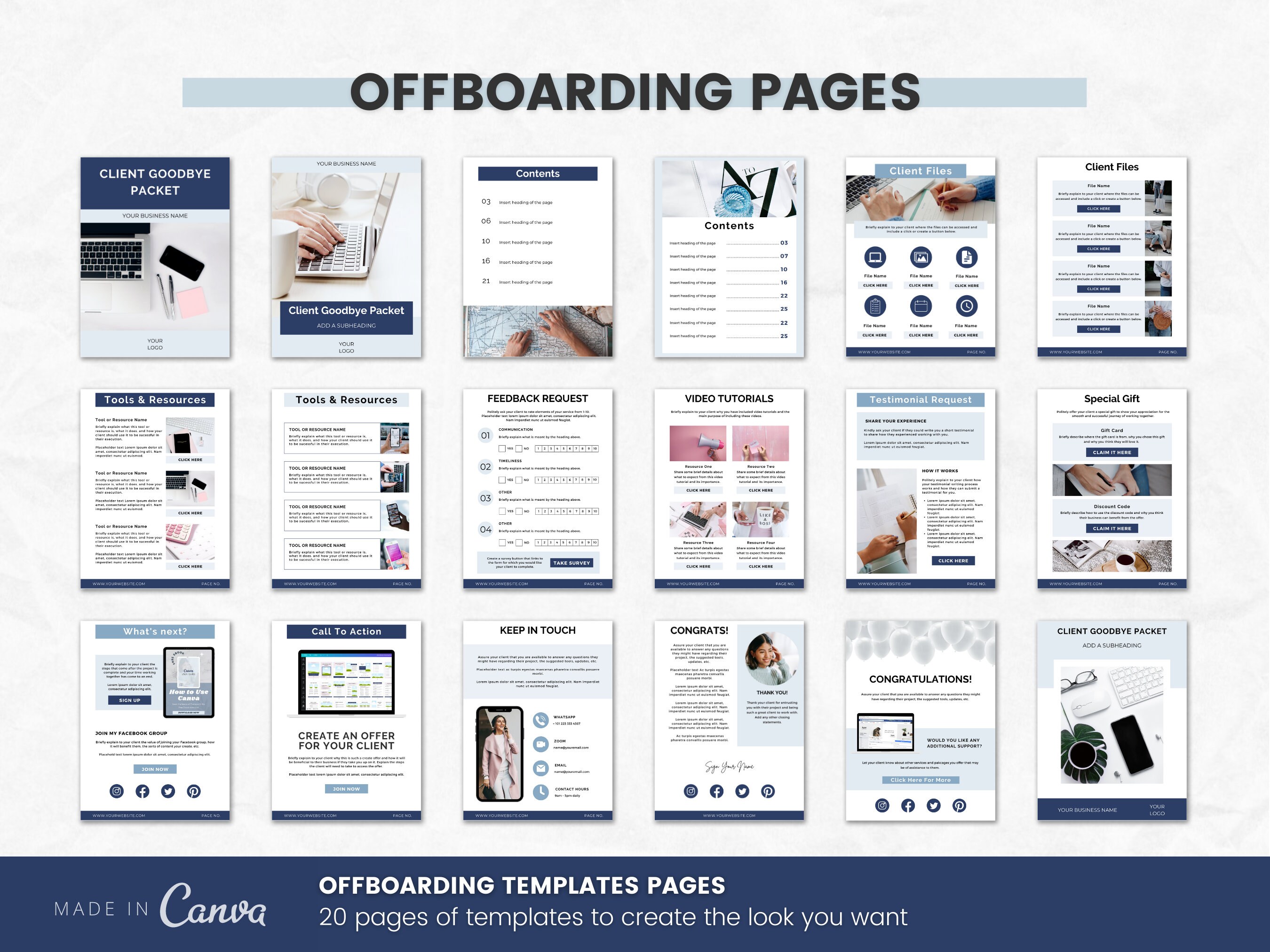 Client Onboarding and Offboarding Packets, and Services & Pricing Guide ...