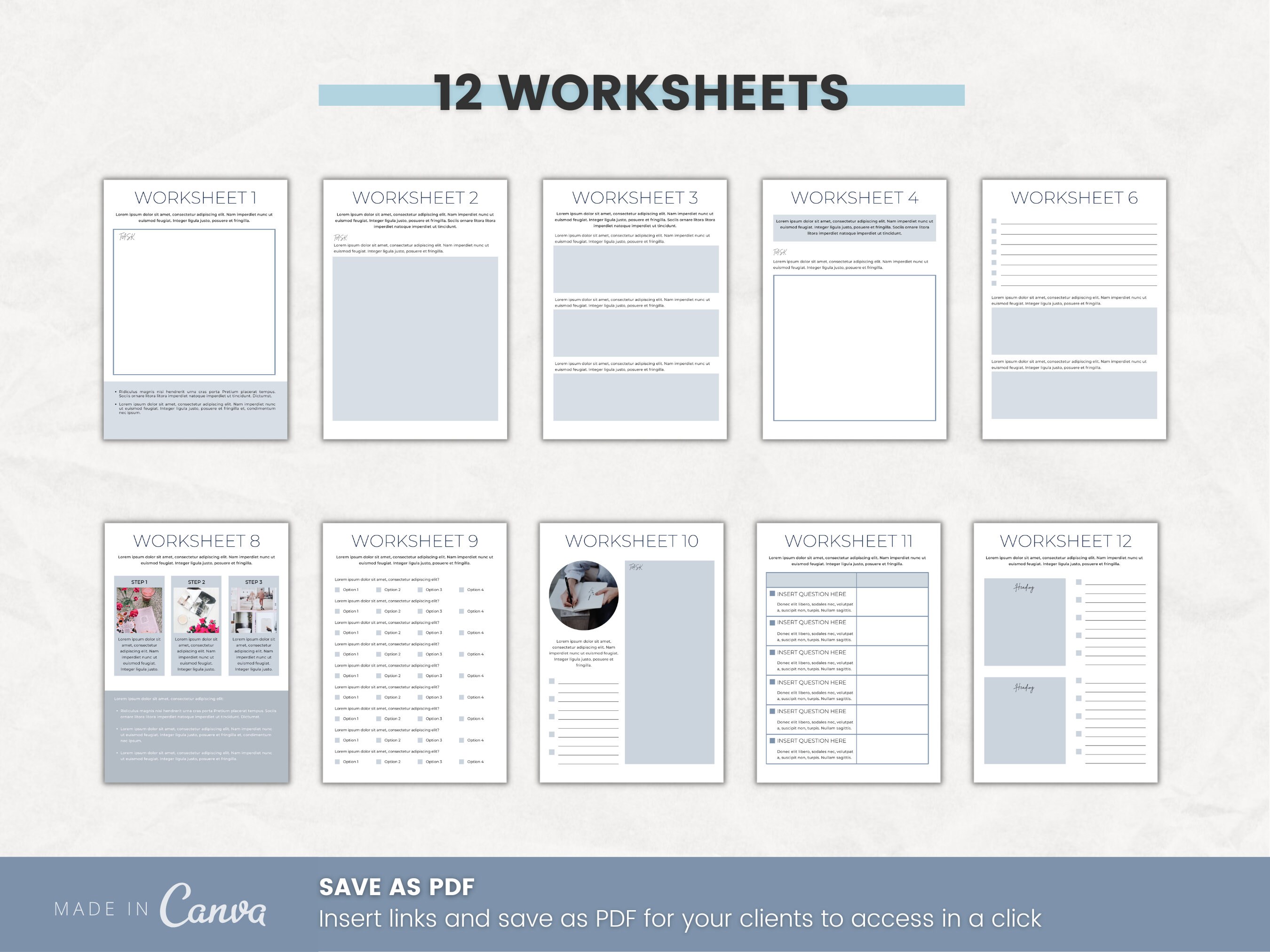 Ebook & Workbook Template | Editable in Canva | Course Workbook ...