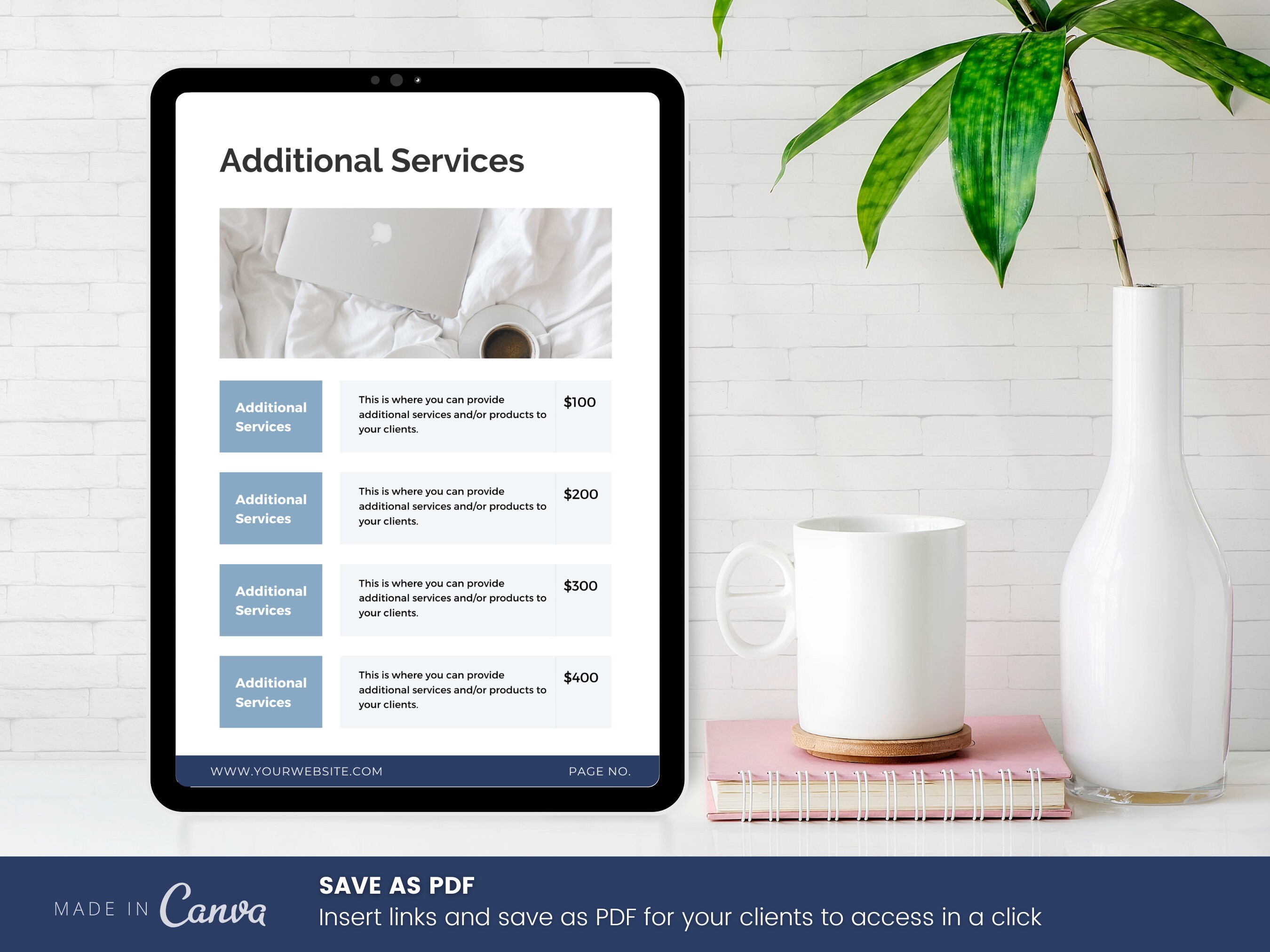 Services & Pricing Guide Template | Canva Template | Editable Client ...