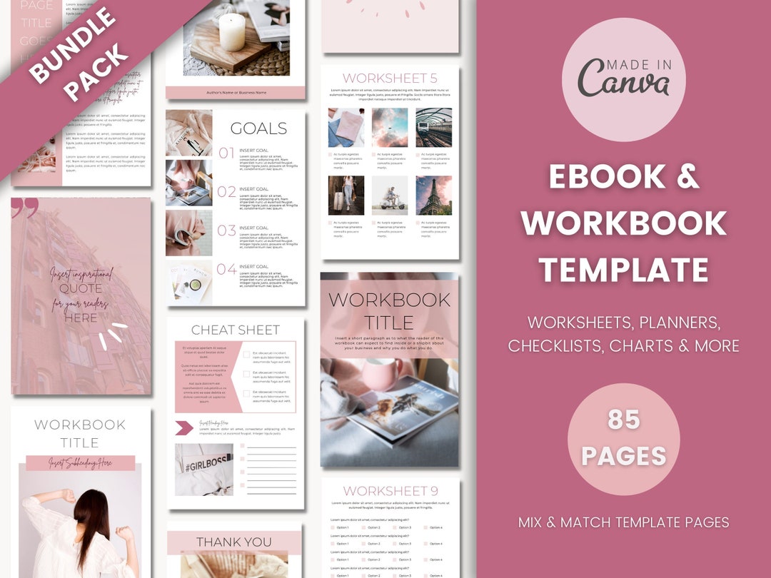 Ebook & Workbook Template | Canva | Create Lead Magnets, Blogger Ebook ...