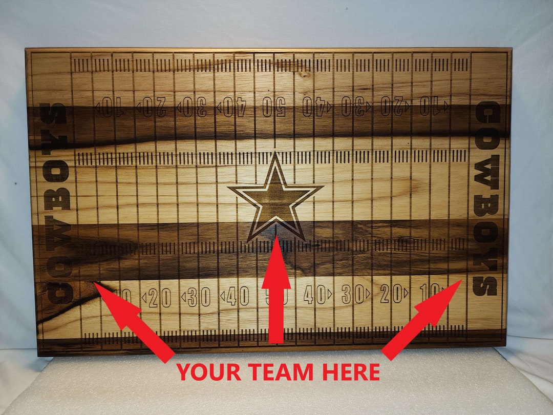 Custom Football Cutting Board - Your Choice of Team! - Etsy
