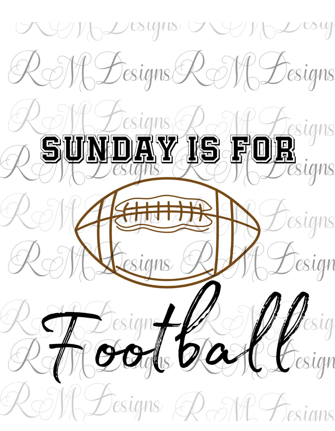 Sunday is for Football Png Instant Download File, Gameday, Touchdown ...