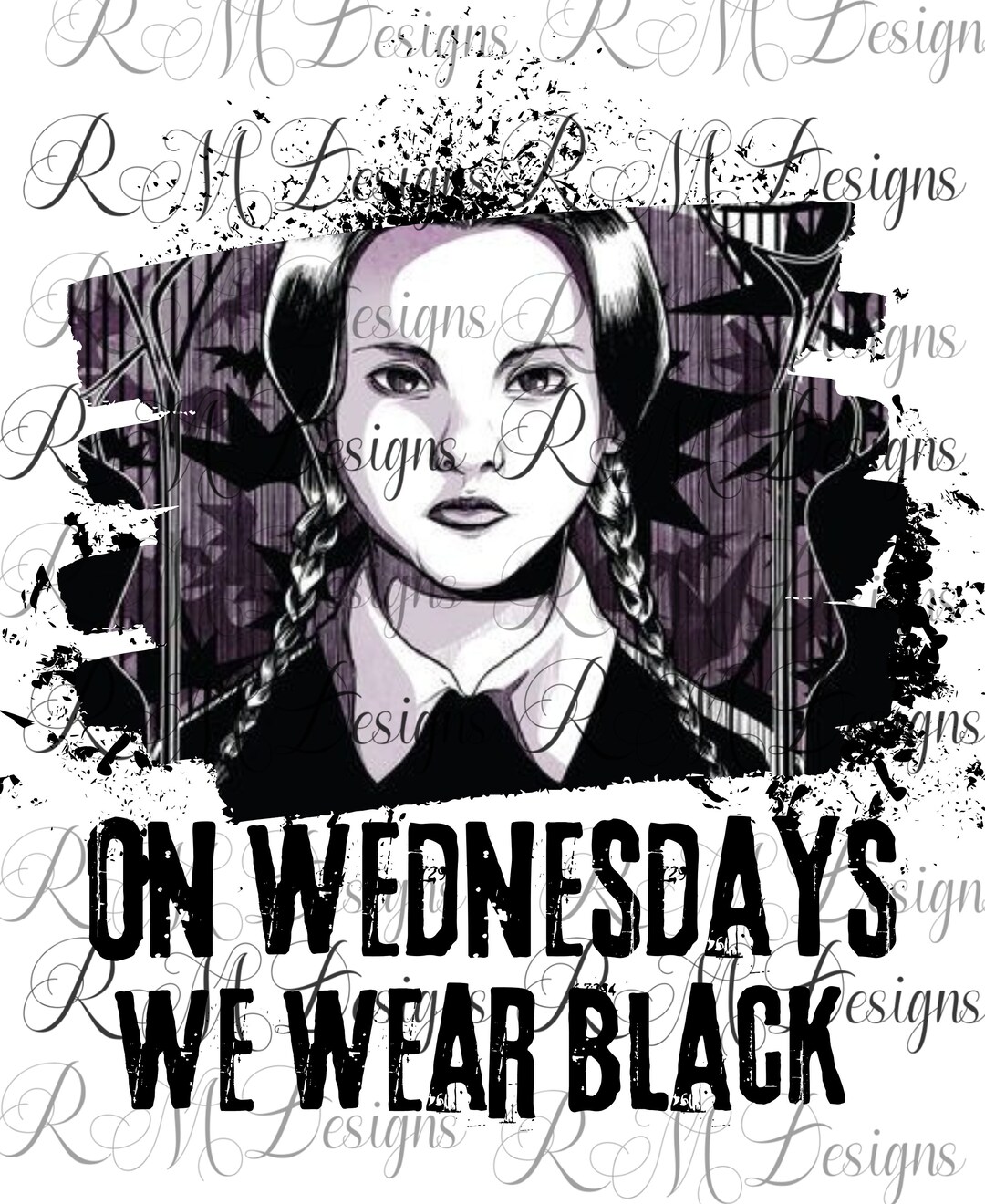 On Wednesdays We Wear Black Wednesday Addams Family Black - Etsy