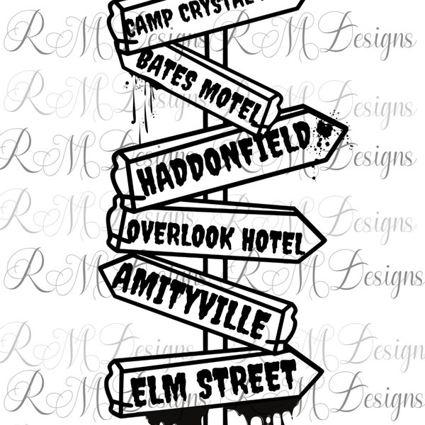 Nightmare on Elm Street Sign - Etsy