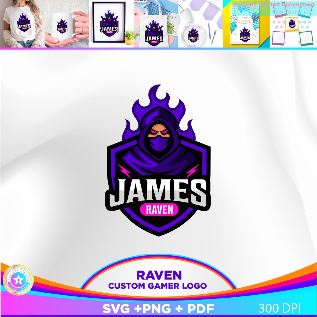 Custom Gaming Mascot Design Custom Logo Gamer Logo Custom - Etsy
