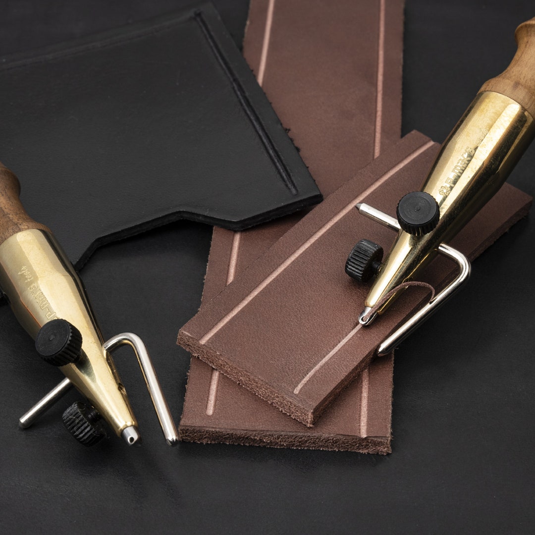 Leathercraft Leather Groover Tool / Three Different Tip Size - Etsy
