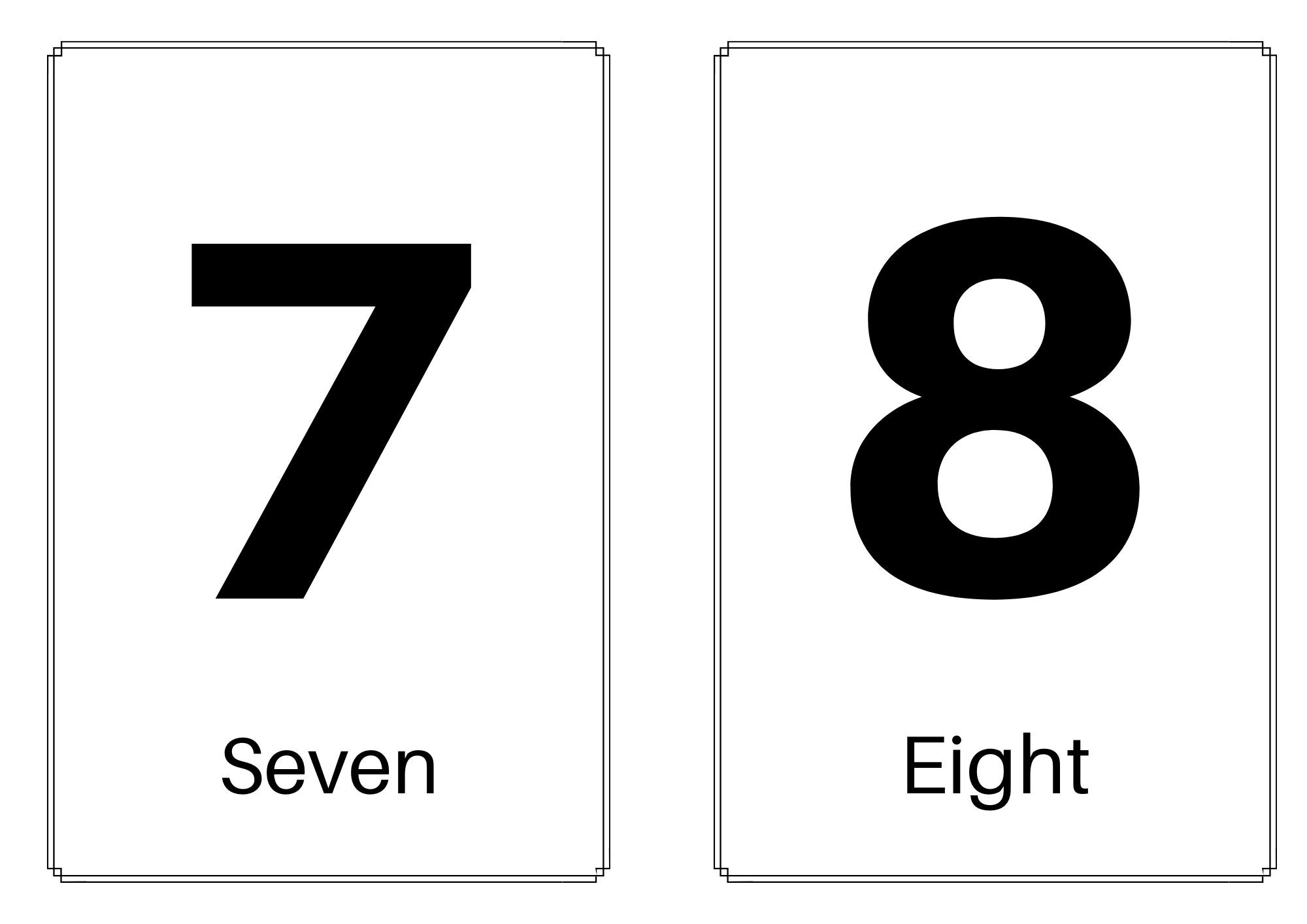 Digital Flash Card Numbers 1-10 - Etsy