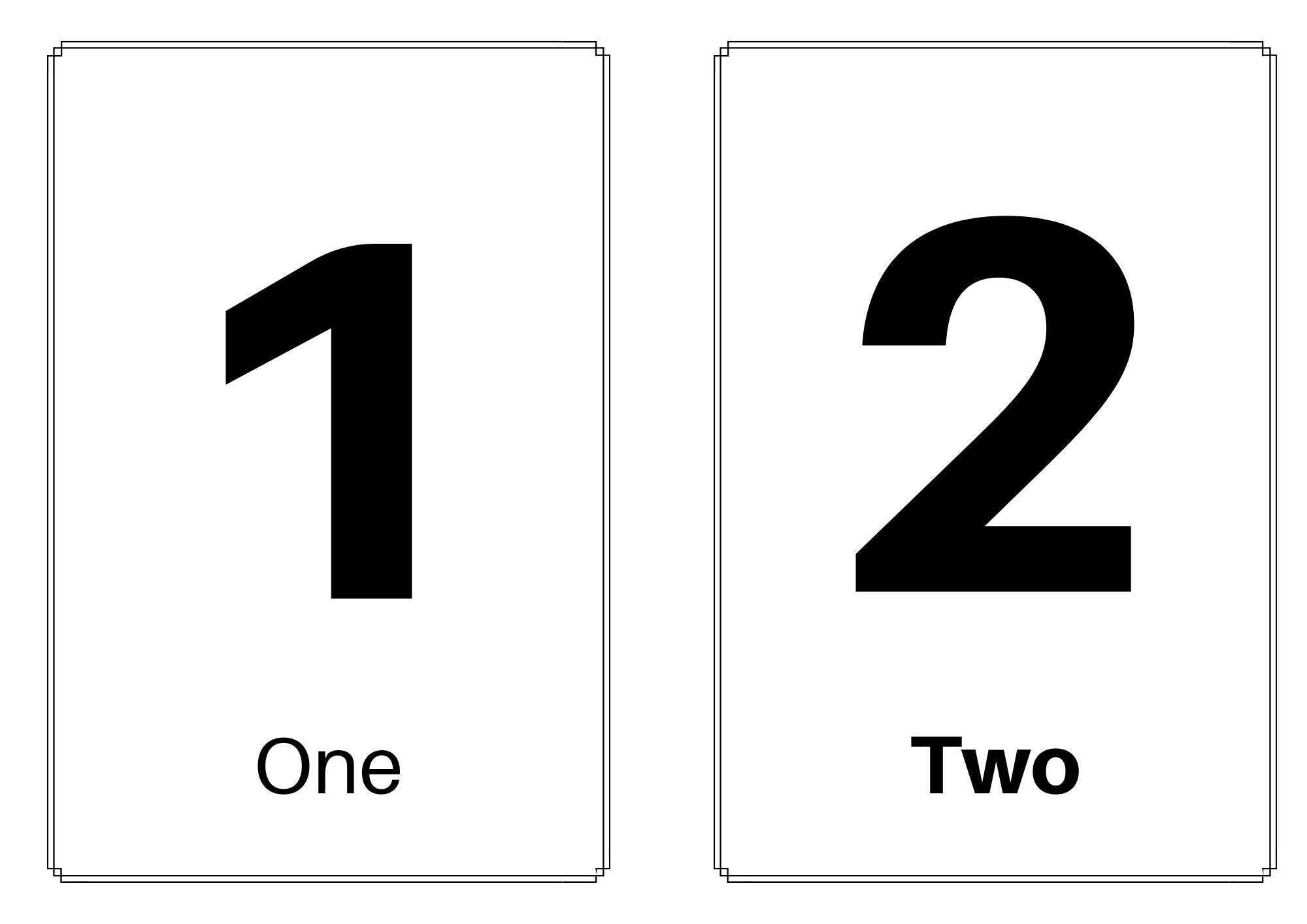 Digital Flash Card Numbers 1-10 - Etsy