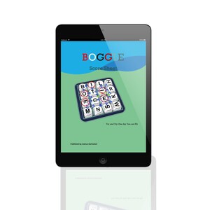 Boggle Score Book | Easy Printable Boggle Score Book | Boggle Time for ...