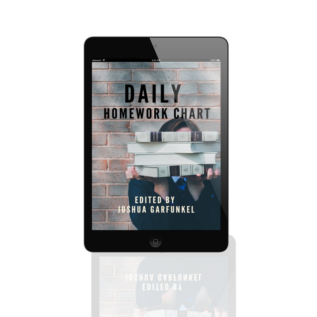 Digital Daily Homework Chart | Daily Homework | Homework Chart ...
