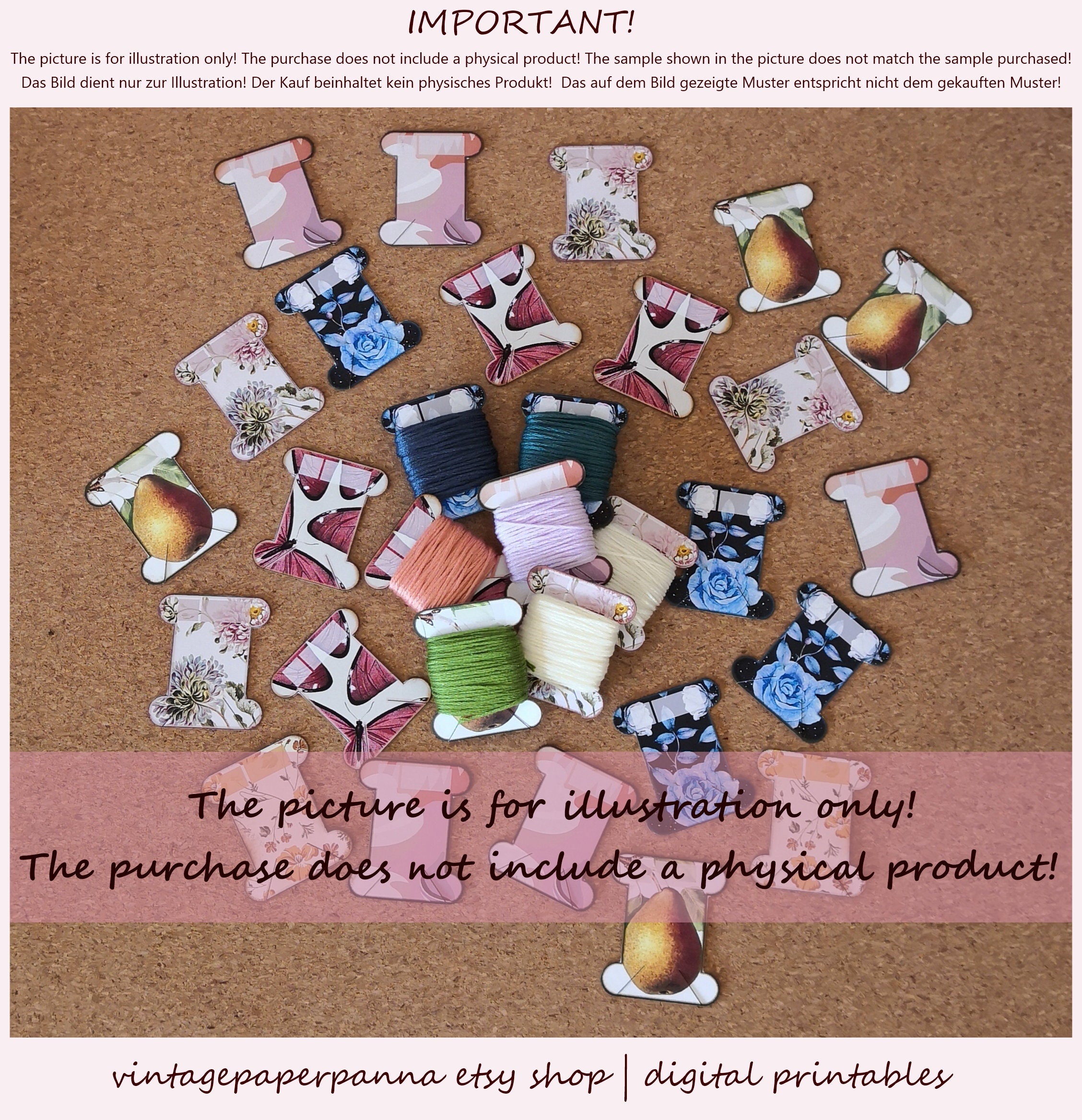 Embroidery Thread Bobbins Floss Organizer Thread Label DMC - Etsy