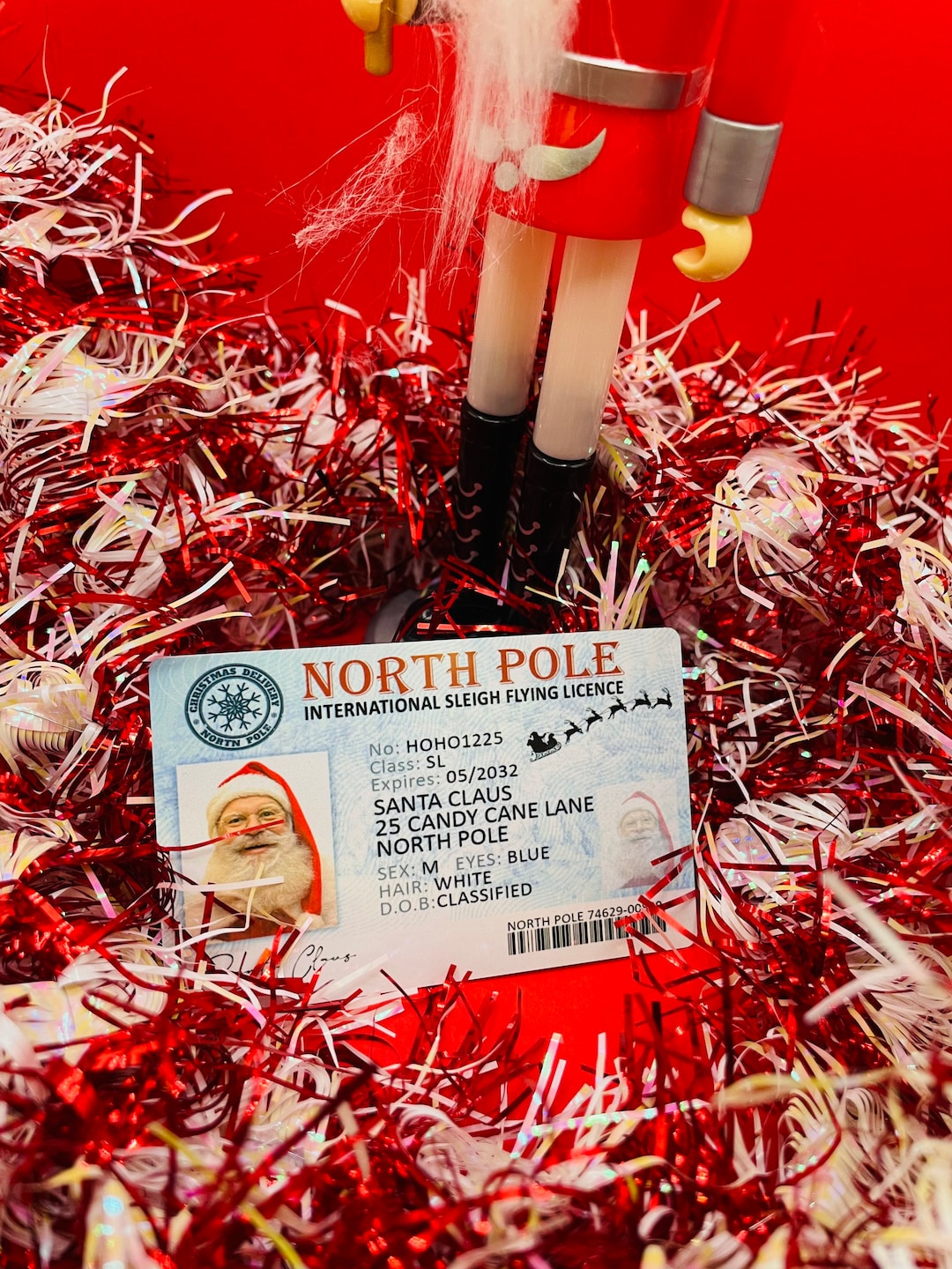 Santa Claus Drivers License - Etsy