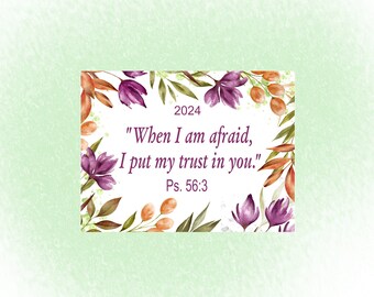 2024 Year Text, JW, When I Am Afraid I Put My Trust in You, Psalm 56:3 ...