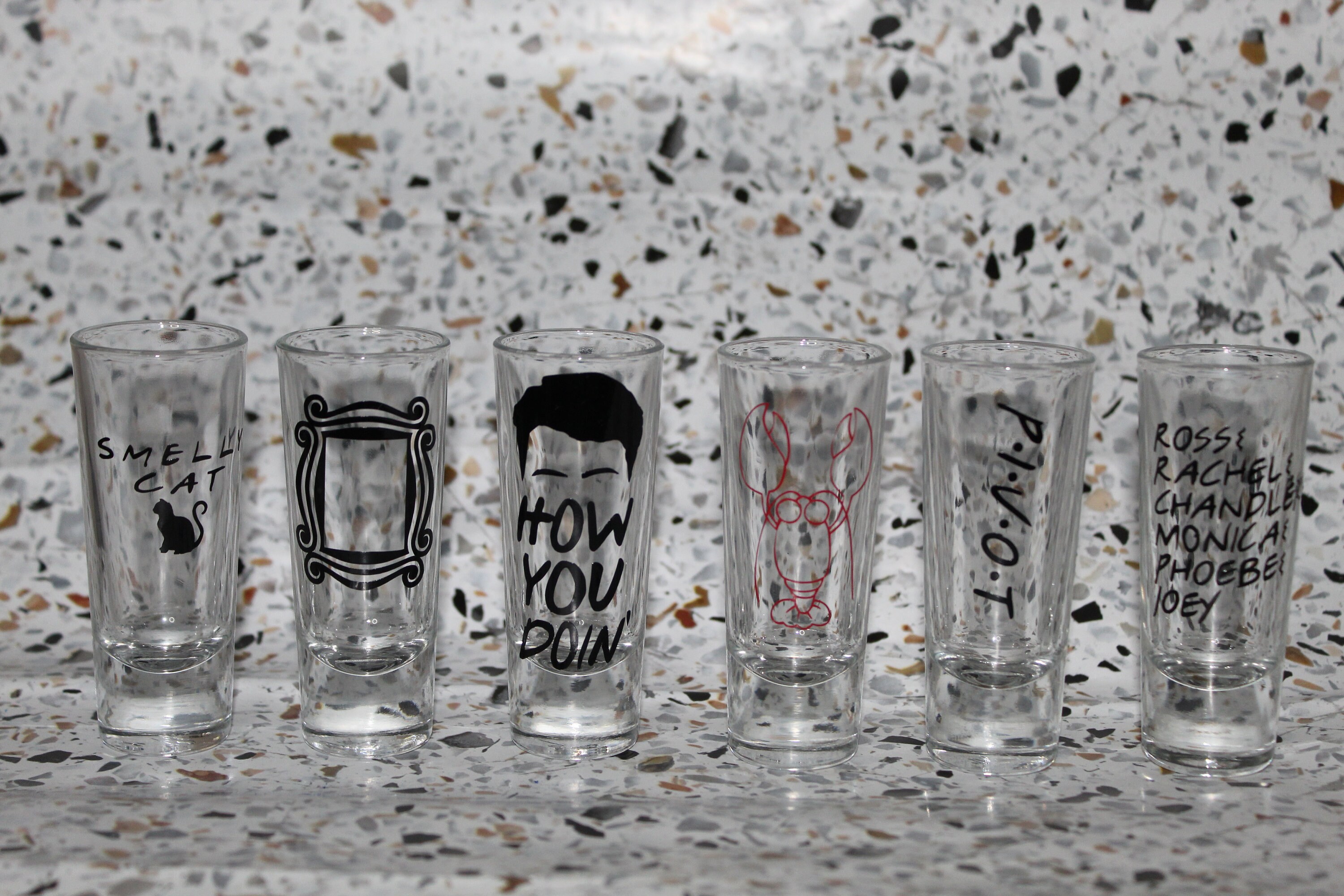Friends Shot Glass Set - Etsy