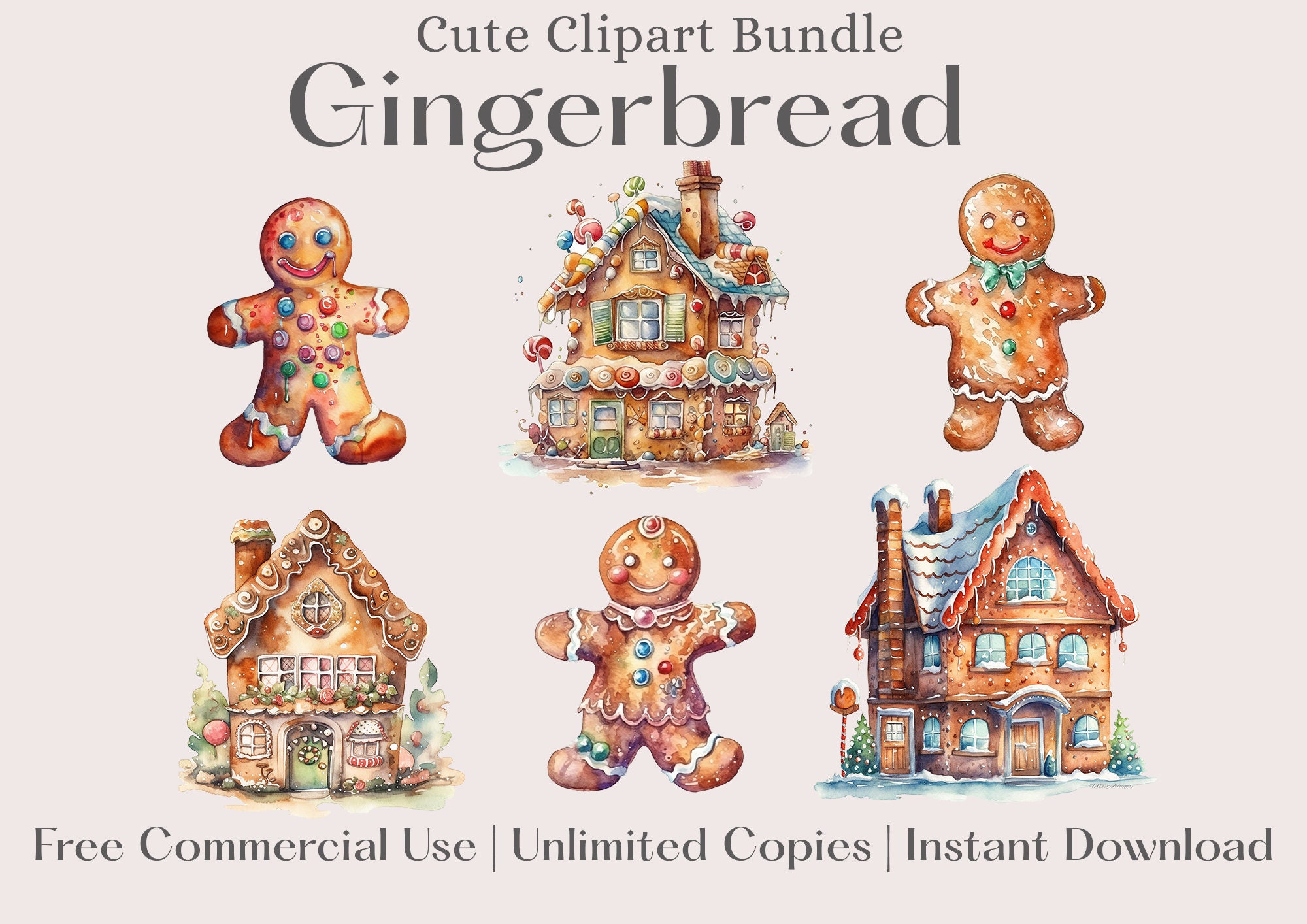 Watercolor Christmas Clipart. Christmas Truck, Snowman Clipart, Santa ...