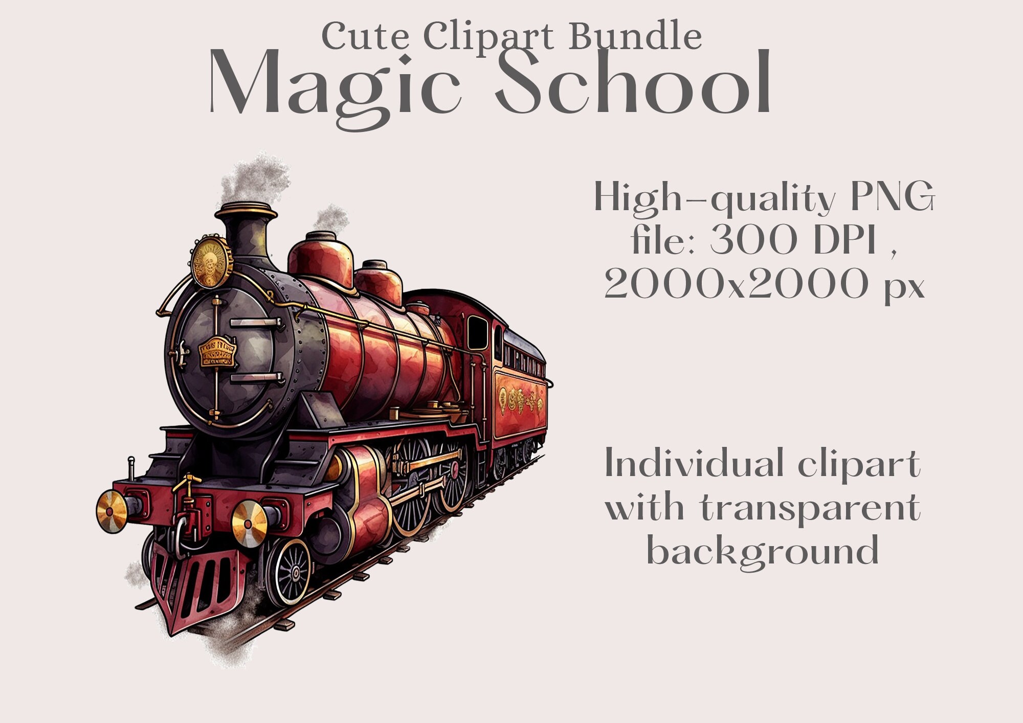 Wizard School Clipart Bundle, Magic School, Witch and Wizard Png. Wands ...