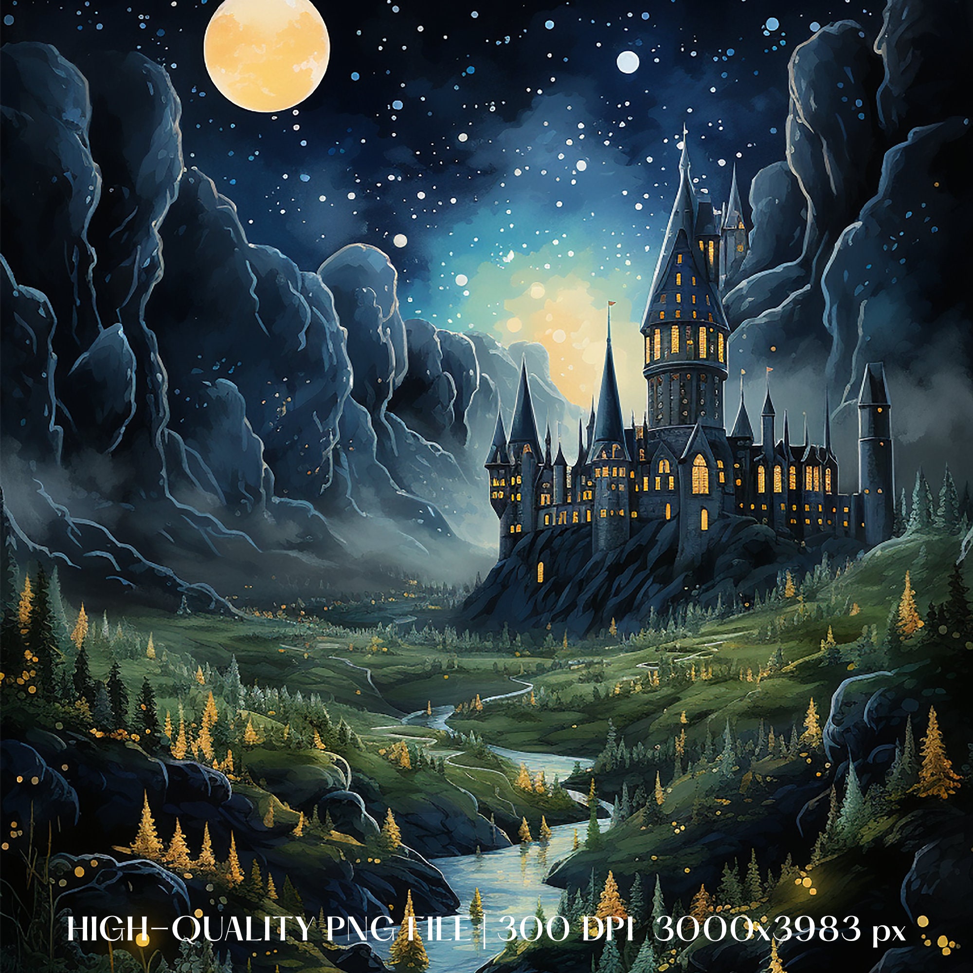 Wizard School Digital Paper Bundle, Magic School, Fairy World, Fairy ...