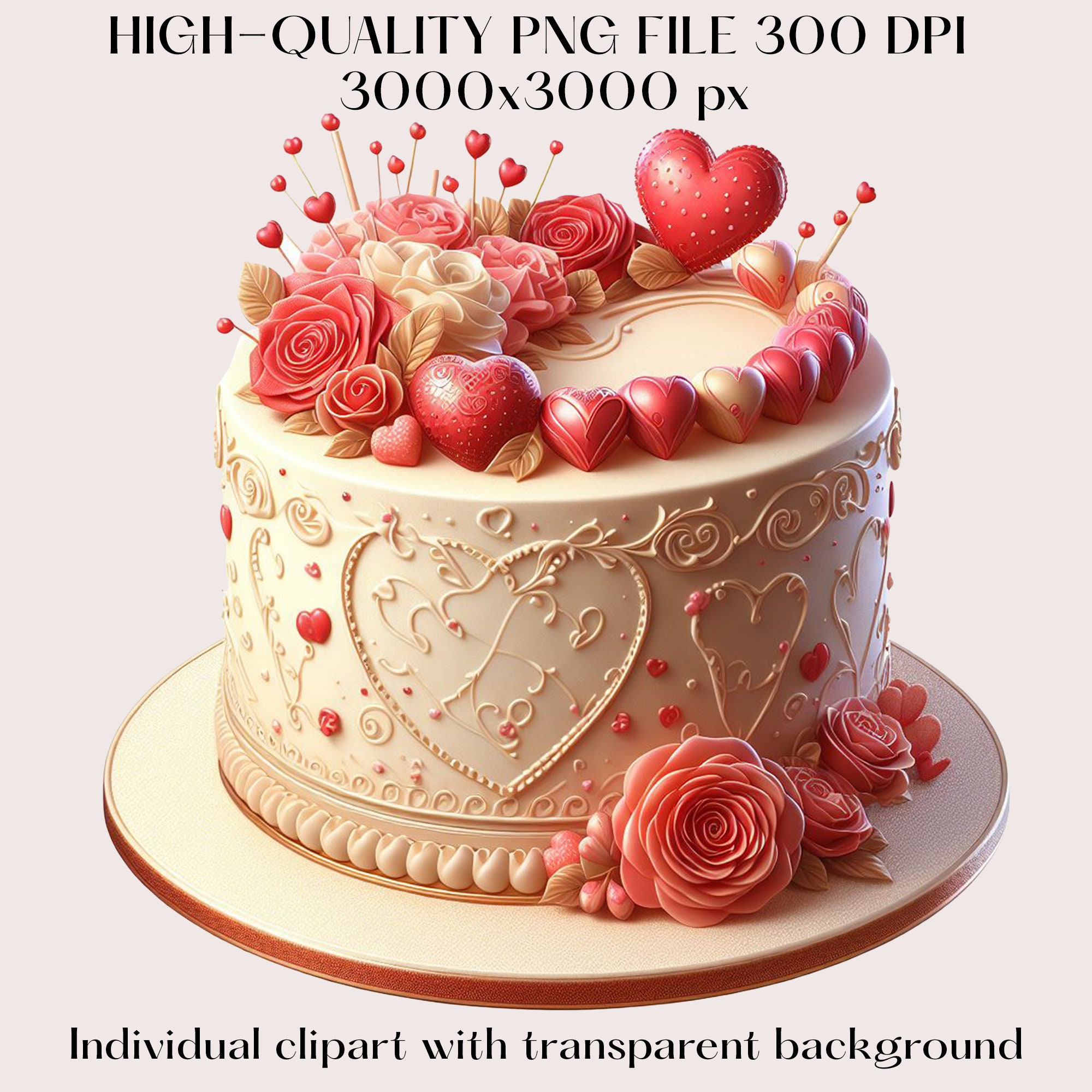 Watercolor Sweet Valentines Clipart, 11 High Quality Pngs, Valentines ...