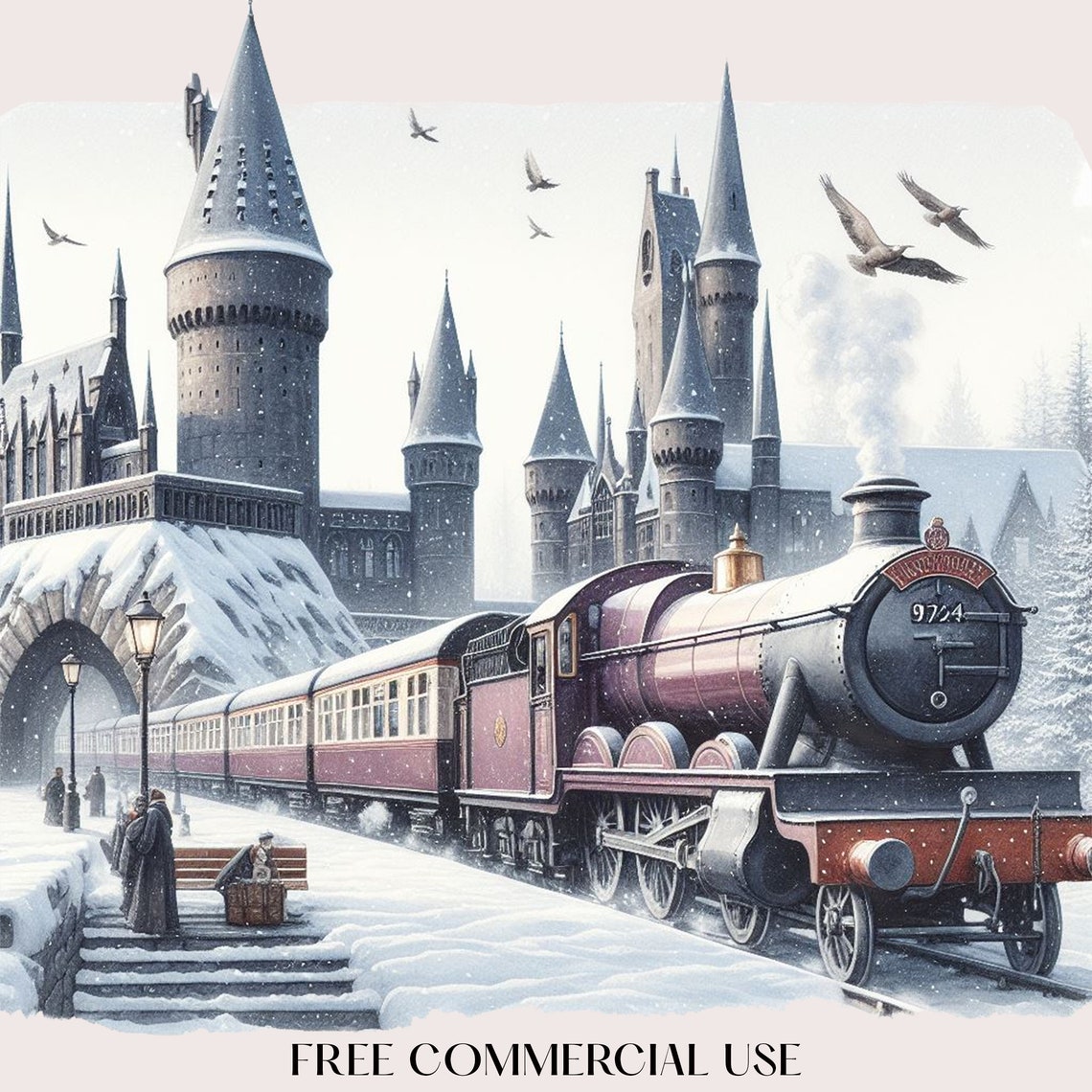 Wizard School Clipart Bundle, Magic School, Witch and Wizard Png. Wands ...