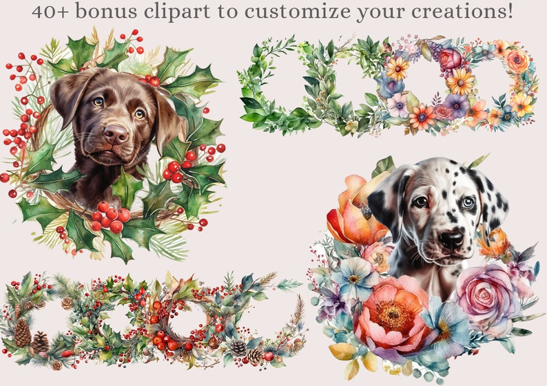 Puppy PNG Bundle, Dog Clipart Bundle, 100 Dog Breeds PNG Images ...