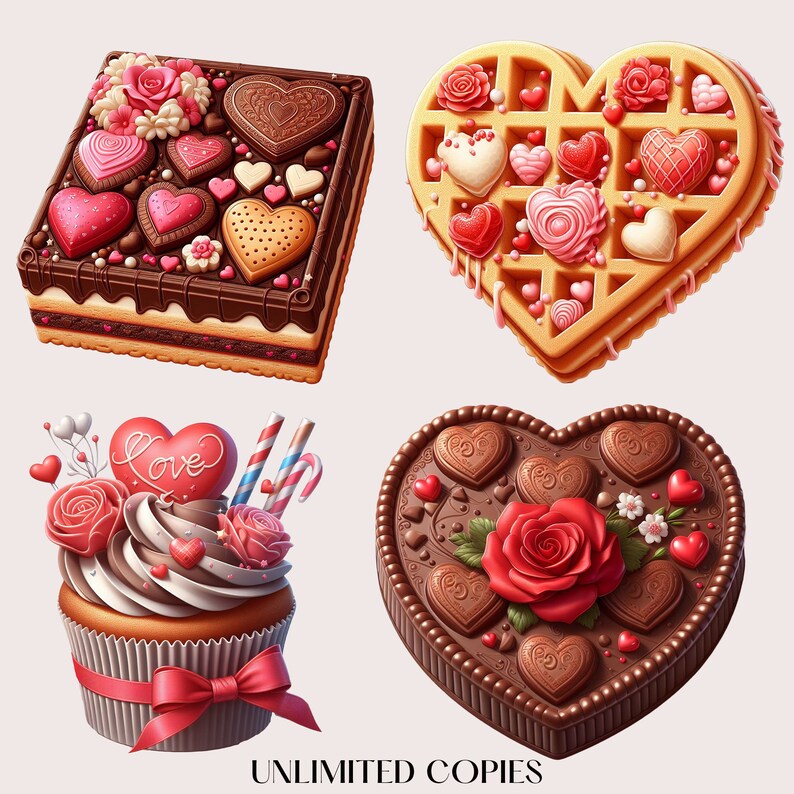 Watercolor Sweet Valentines Clipart, 11 High Quality Pngs, Valentines ...