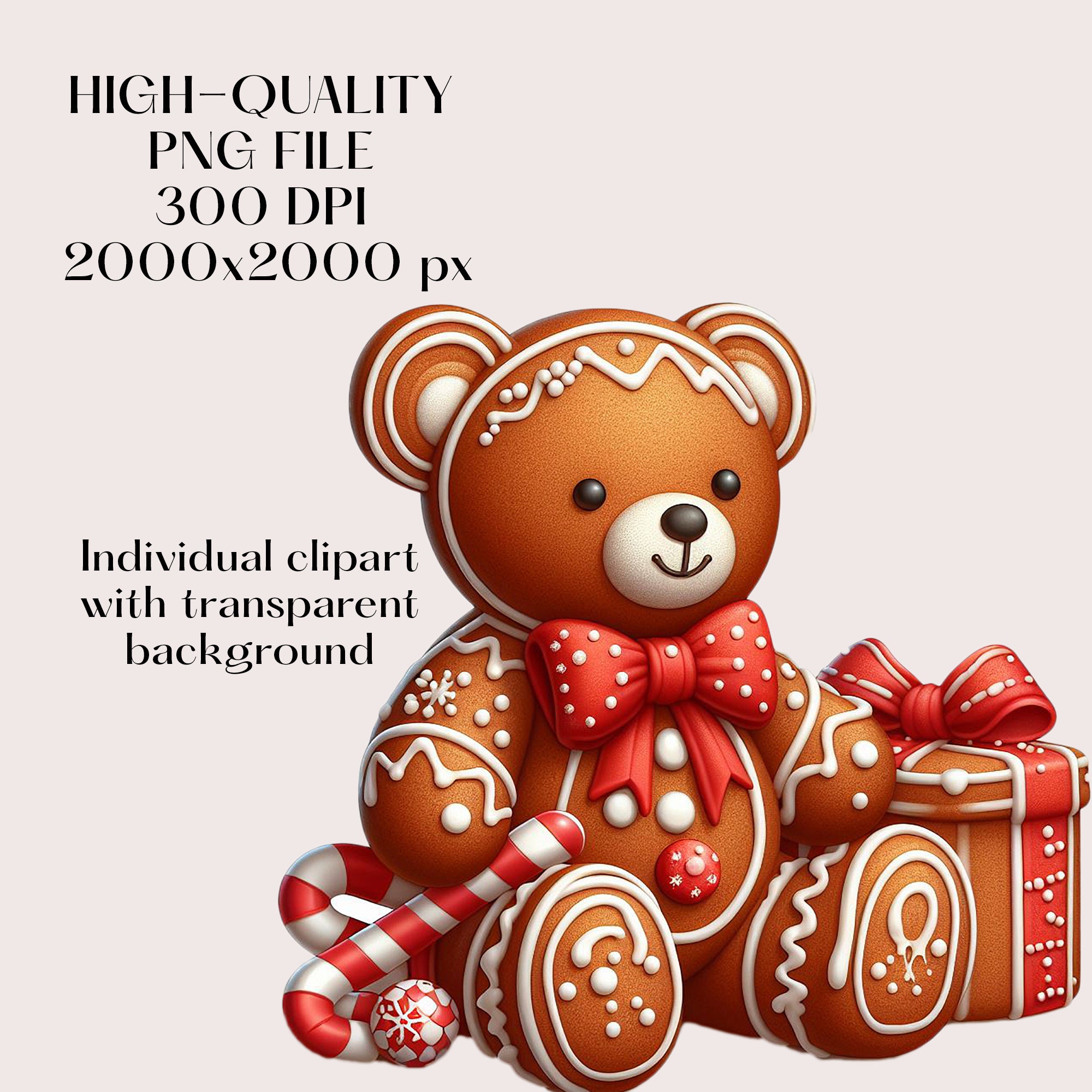 Watercolor Gingerbread Animals Clipart, Gingerbread Clipart, Winter ...