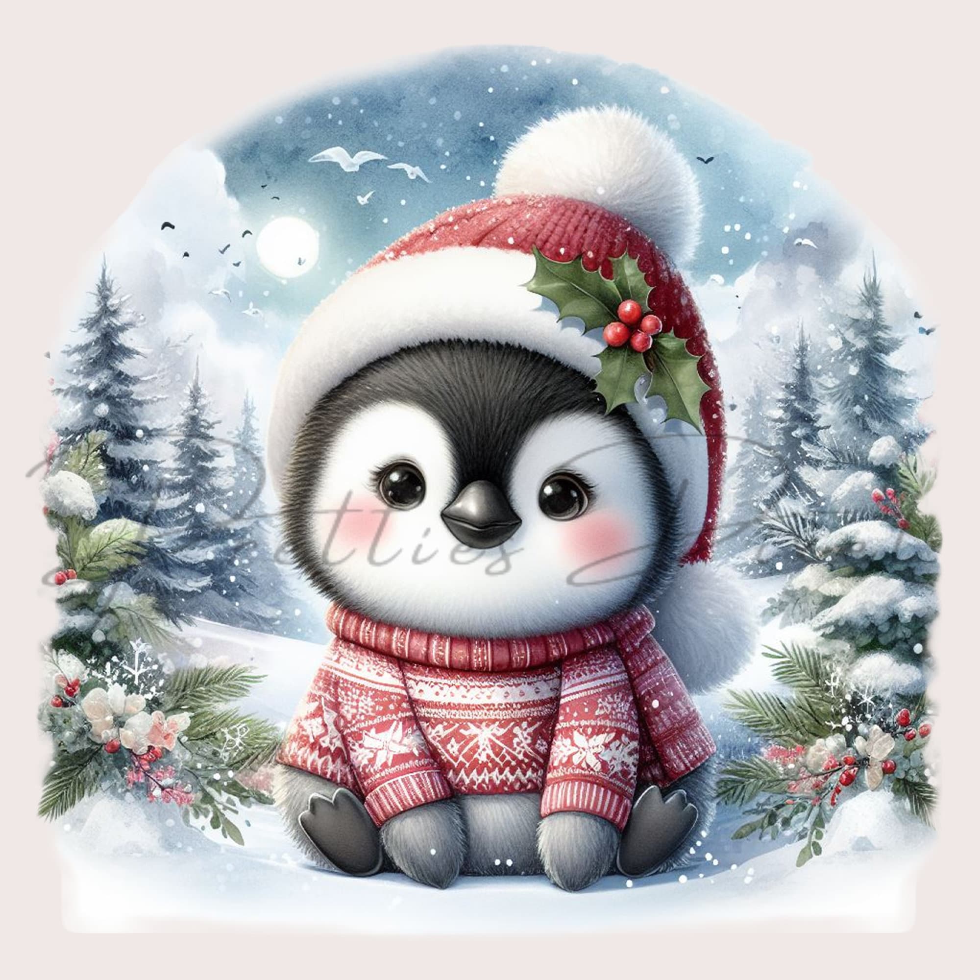 Christmas Penguin Clipart 18 High Quality PNG, Cute Animals, Penguin ...