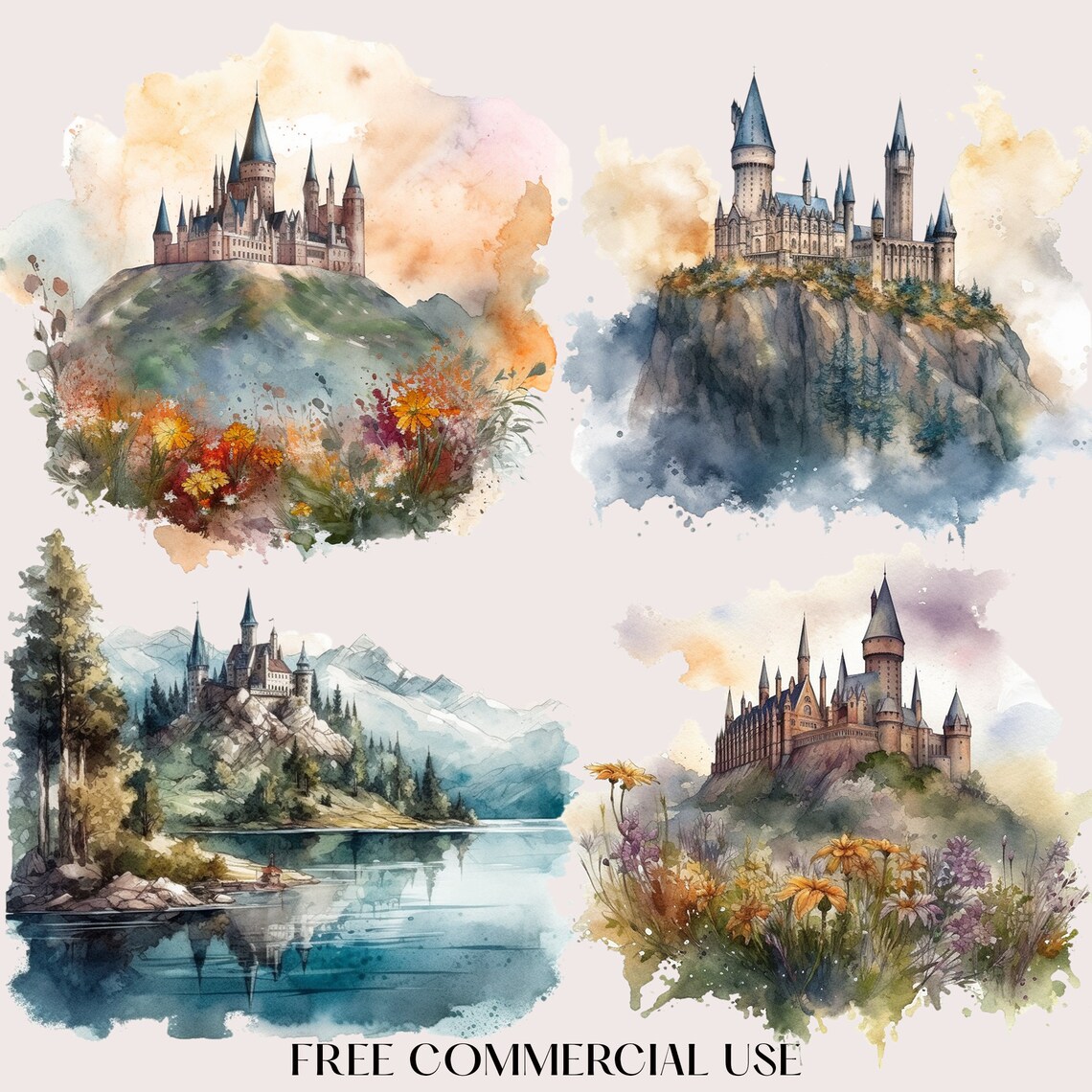 Wizard School Clipart Bundle, Magic School, Witch and Wizard Png ...