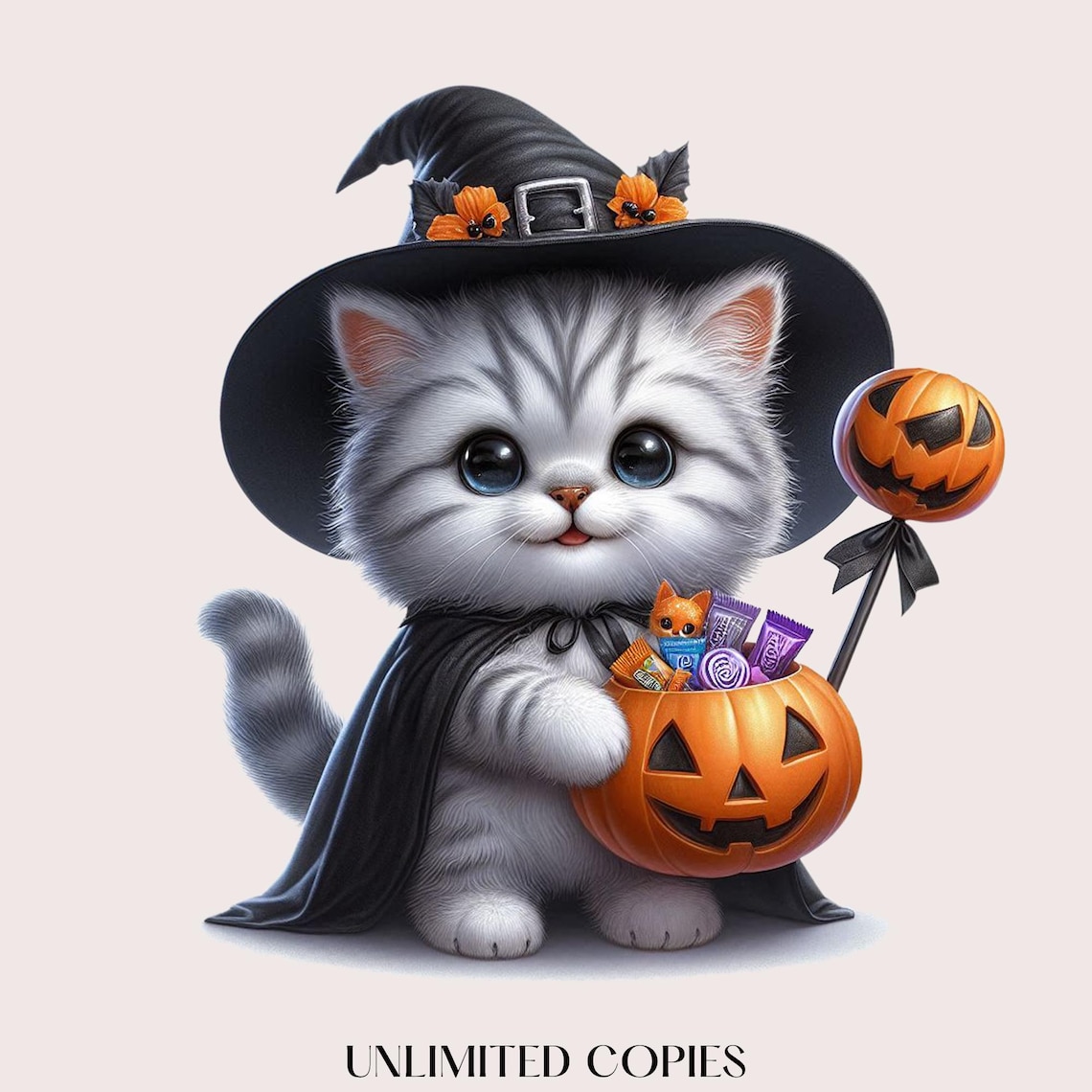 Watercolor Halloween Animals Clipart PNG Bundle, 20 PNG Halloween ...