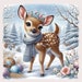 Christmas Fawn Clipart - 19 High Quality PNG, Digital Paper Crafting ...