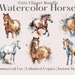 Horse PNG, Horse Clipart Set, Watercolor Horse PNG Western Clipart.farm ...