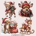Watercolor Christmas Deer Clipart, Festive Images,christmas Graphics ...
