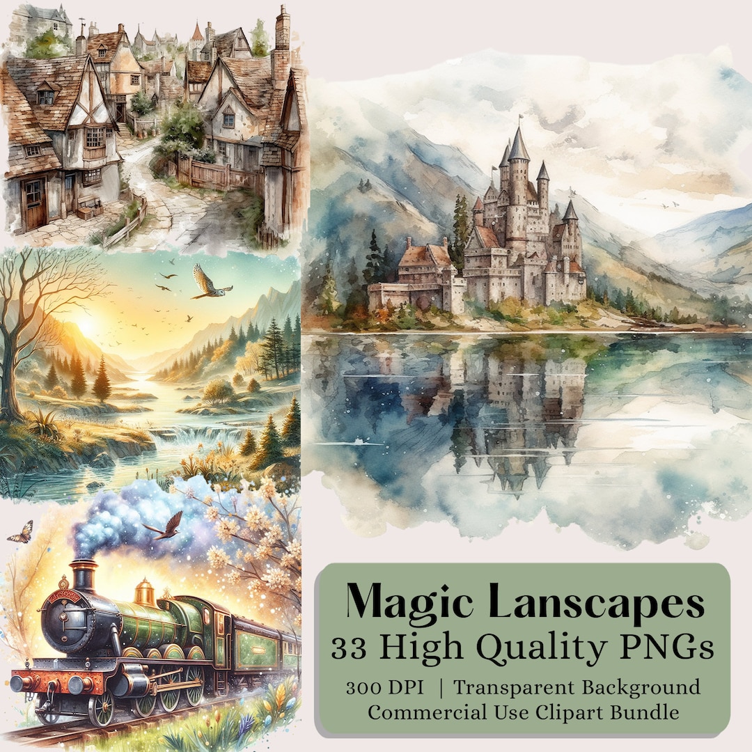 Wizard School Clipart Bundle, Magic School, Witch and Wizard Png ...